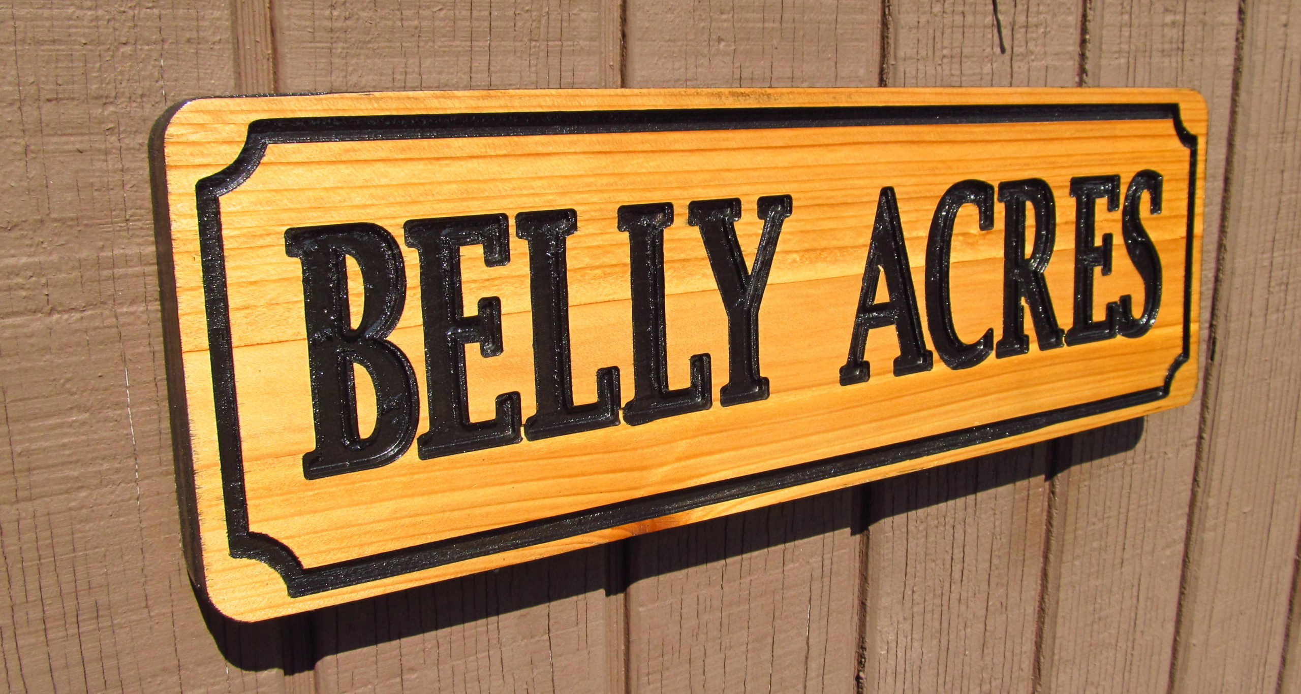 Customize this Carved Cedar Wood Sign - Custom Signs