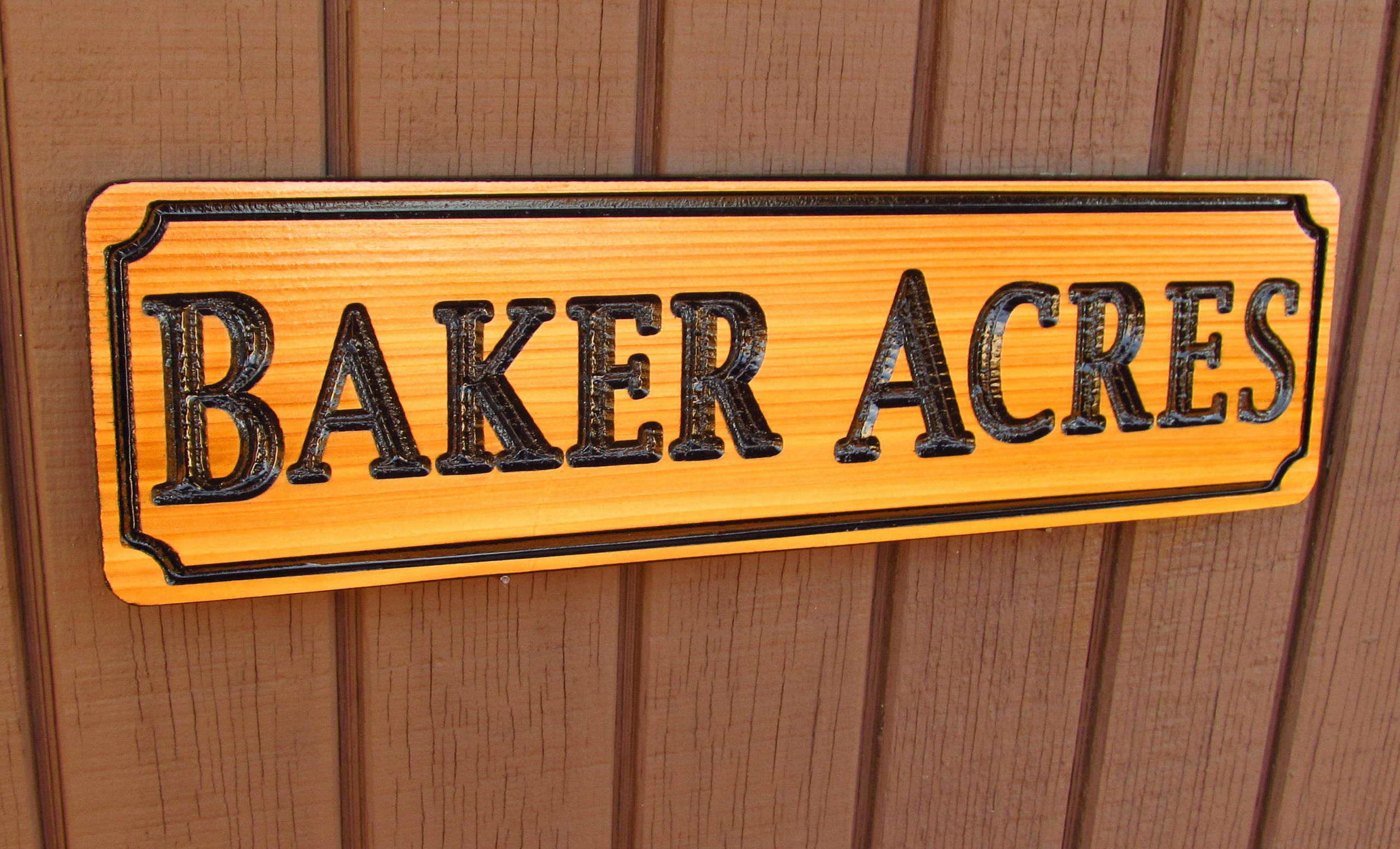 Customize this Carved Cedar Wood Sign - Custom Signs