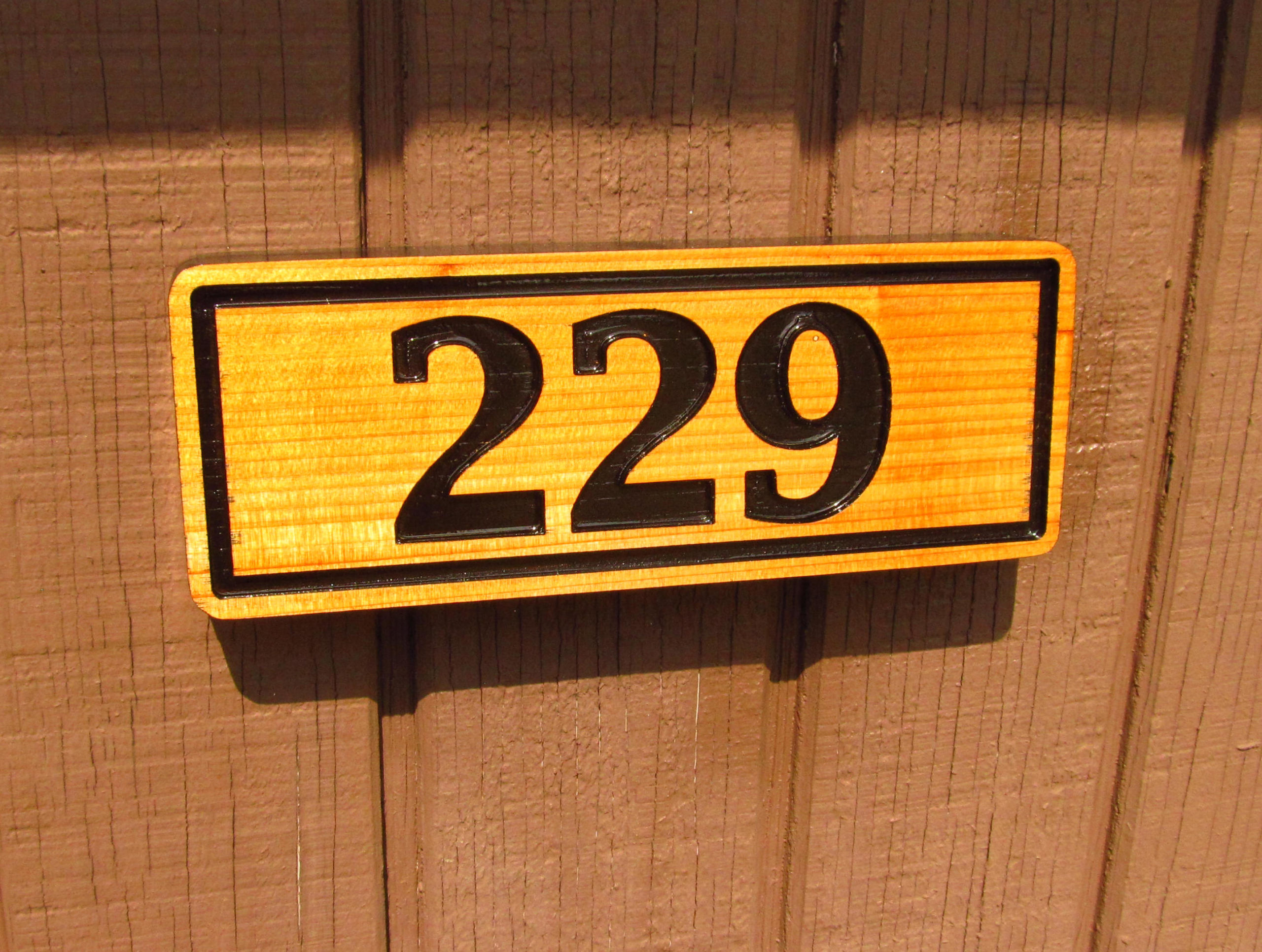 Double Sided House Number Sign - Custom Signs