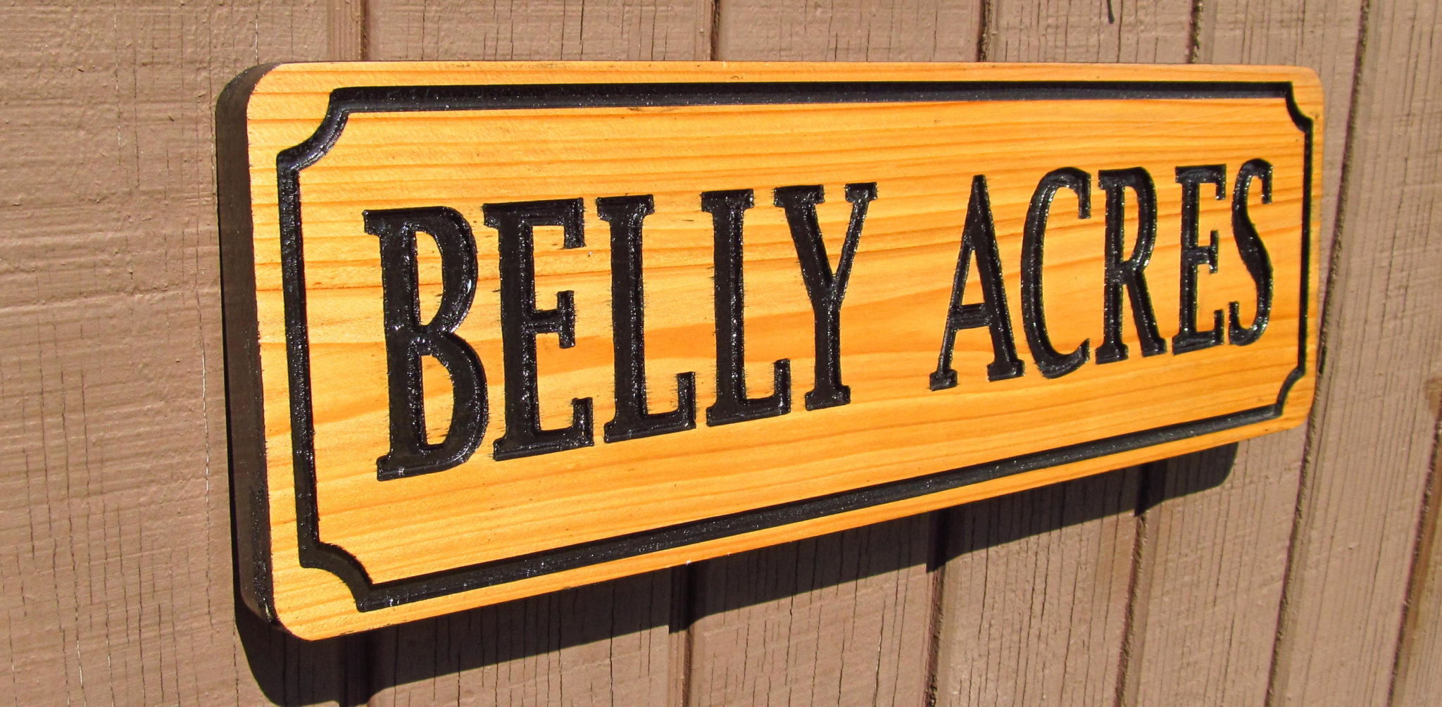 Customize this Carved Cedar Wood Sign - Custom Signs