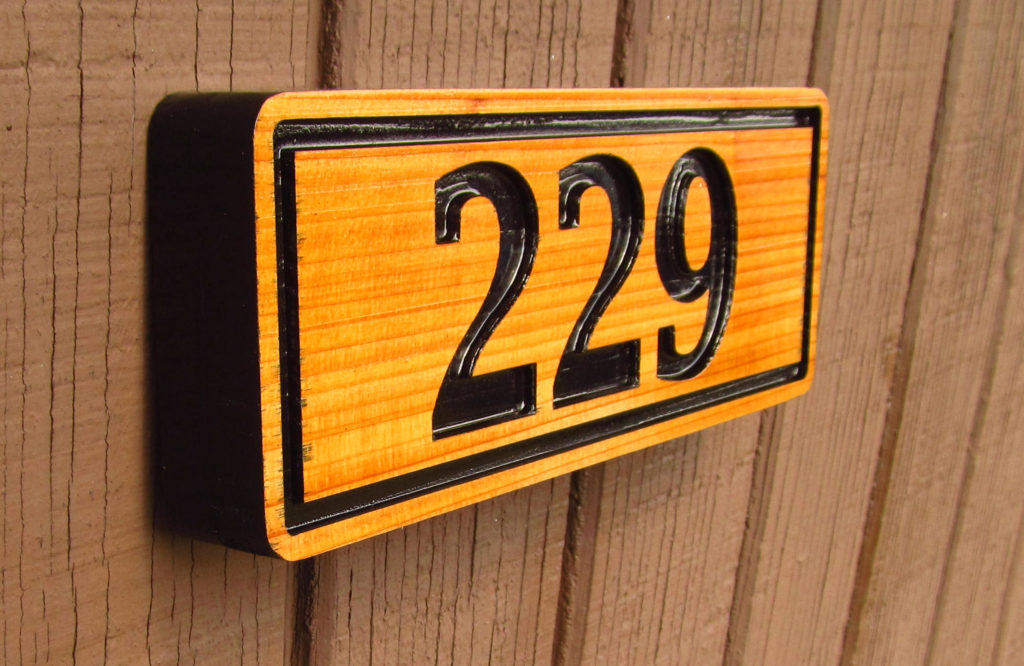 Double Sided House Number Sign - Custom Signs