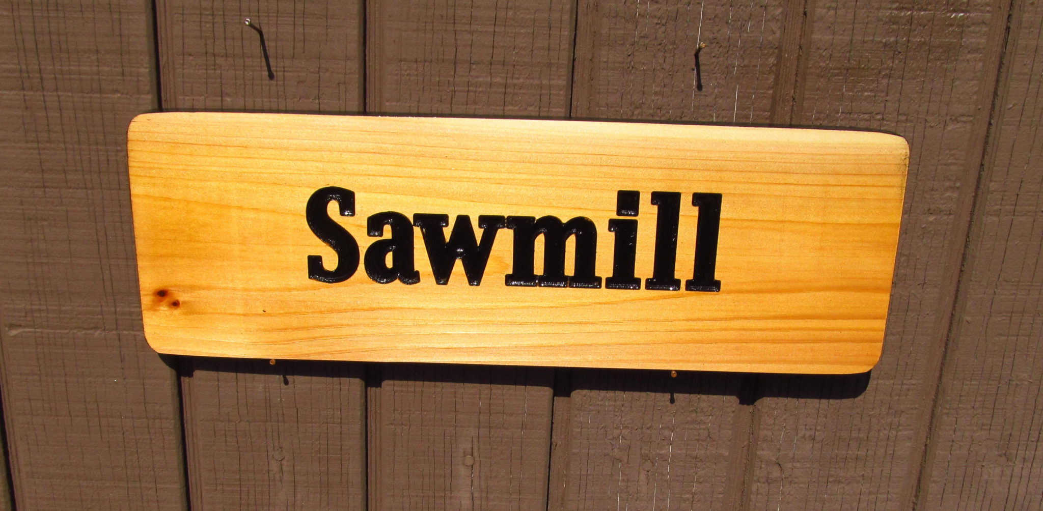 Customize this Carved Cedar Wood Park Sign - Custom Signs